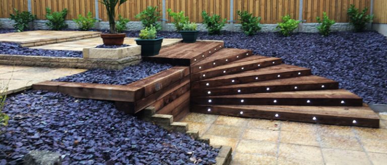 Creative uses for new and reclaimed railway sleepers - UK Railway Sleepers